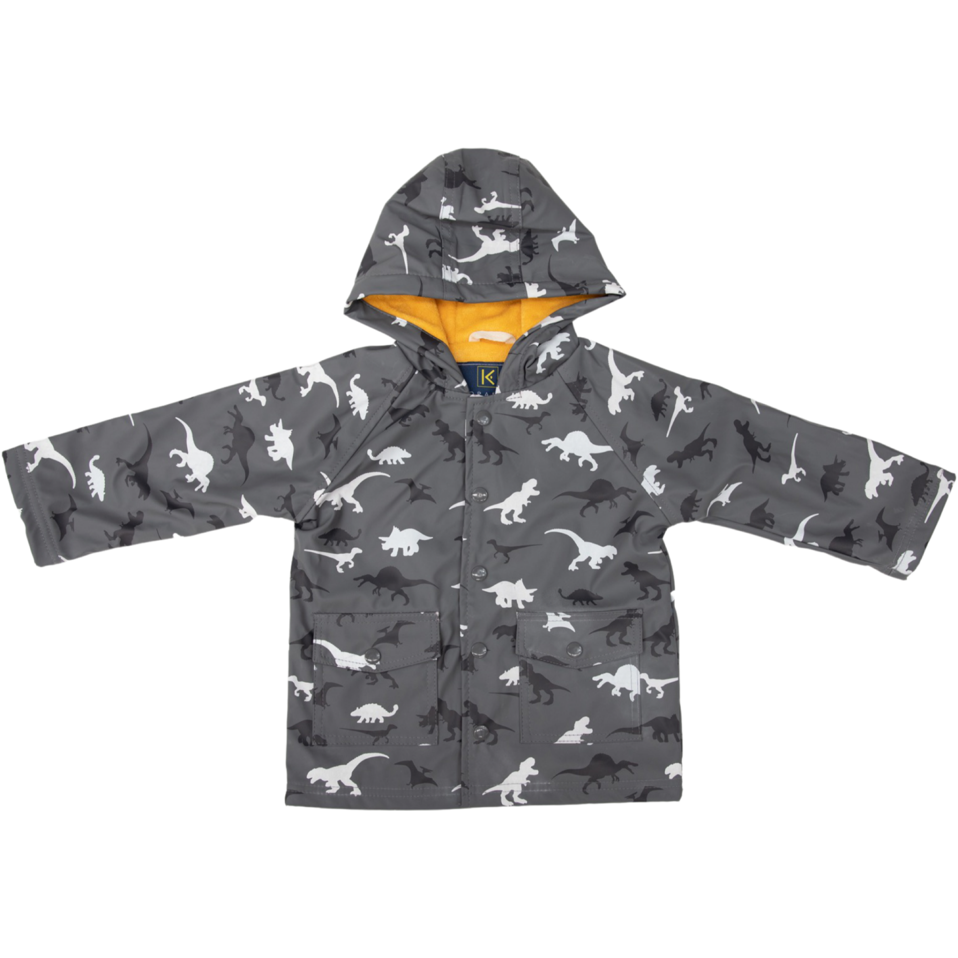 Korango Raincoat -Dino Colour Change Charcoal 4Y | Nextra Dianella