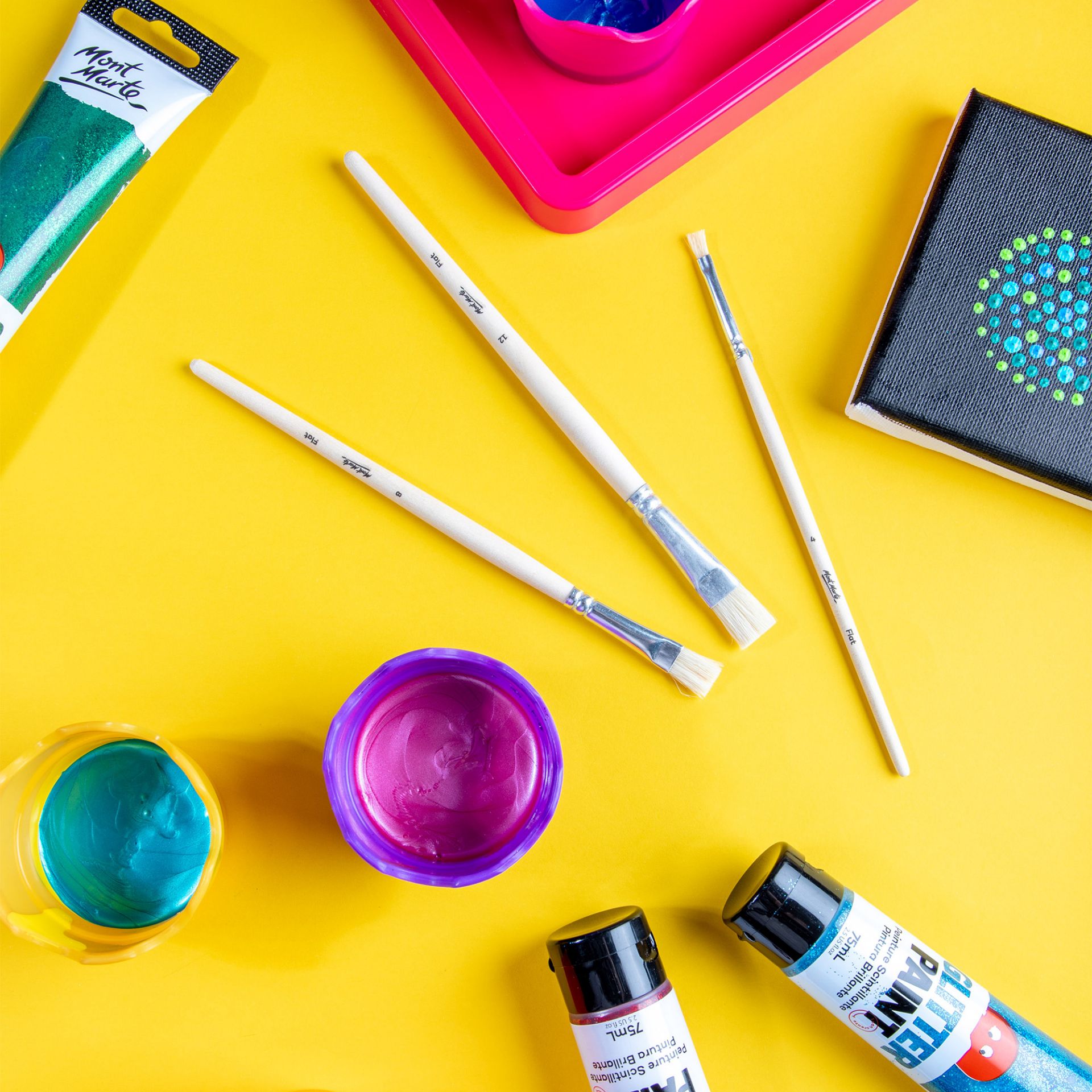 Mont Marte Assorted Paint Brushes Discovery 3pc | Nextra Dianella