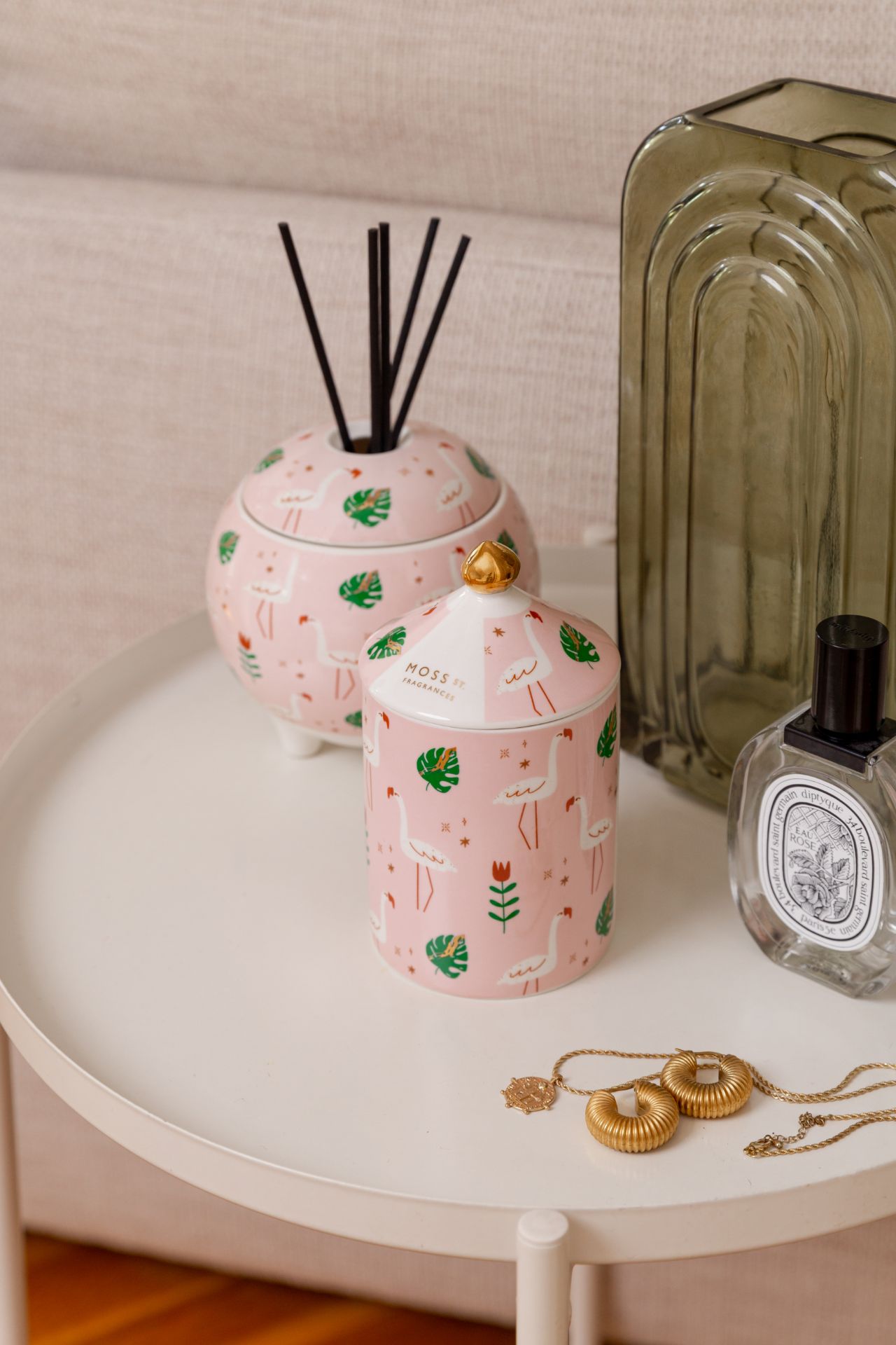 Moss St. Ceramic Diffuser 100ml - Pink Sugar | Nextra Dianella