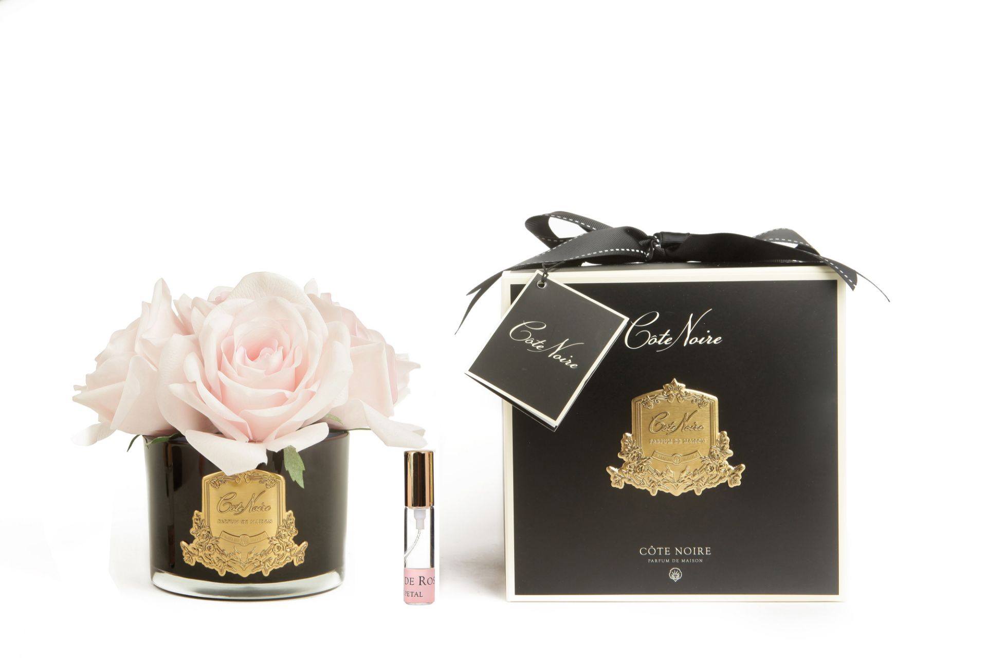 COTE NOIRE - PERFUMED NATURAL TOUCH 5 ROSES - BLACK - FRENCH PINK ...