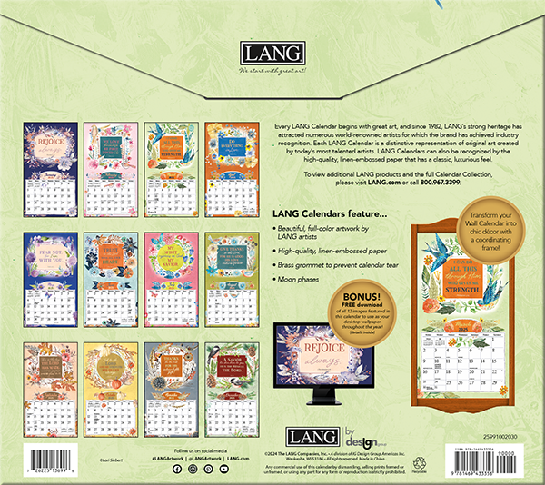 2026 Lang Wall Calendar Lang, Happy Life 2026 Wall Calendar By Lori ...