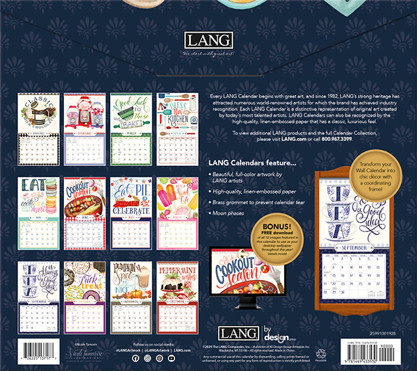 Lang Calendar 2025 Love To Cook by NicoleTamarin | Nextra Dianella