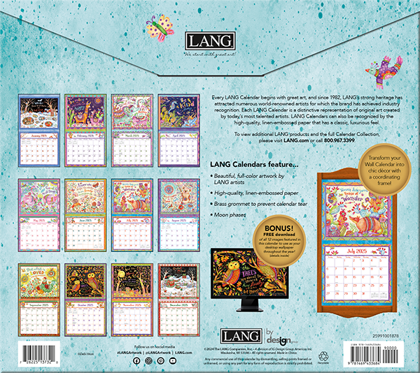 Lang Calendar 2025 Simple Inspirations by Debi Hron | Nextra Dianella