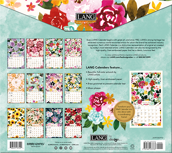 Lang Calendar 2025 Wild-at-heart by Barbra Ignatiev | Nextra Dianella