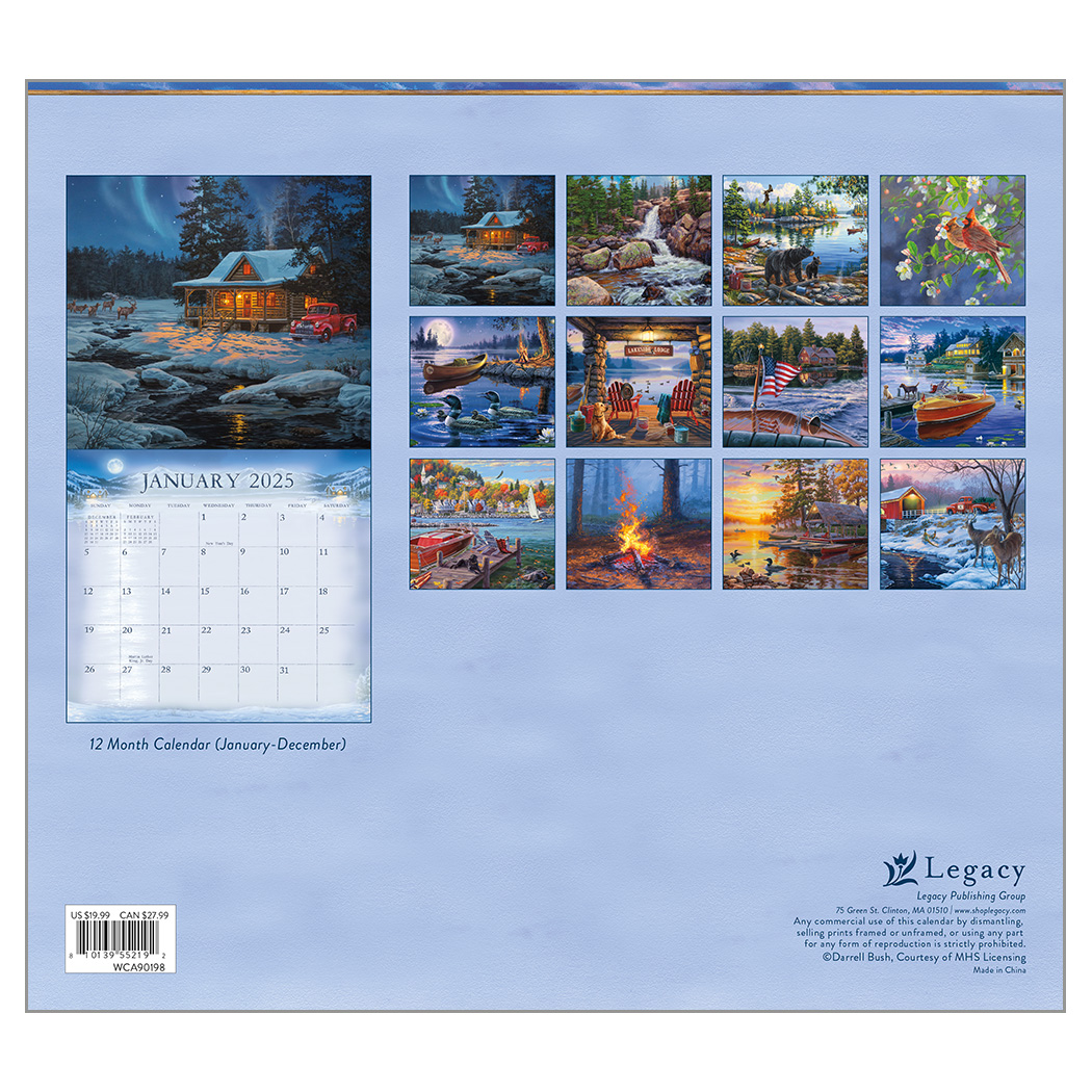 Legacy Calendar 2025 Cabin View by Darrell Bush | Nextra Dianella