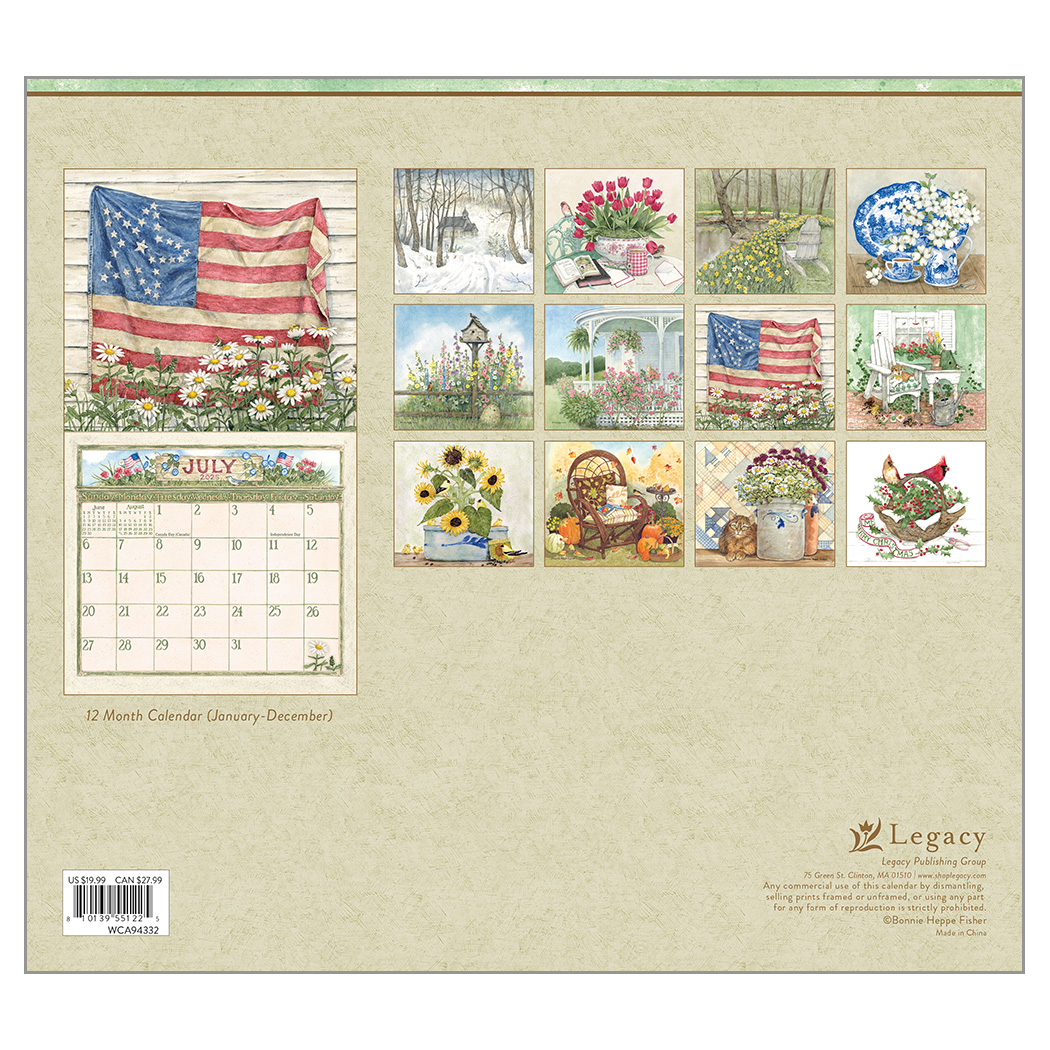 Legacy Calendar 2025 Garden Path by Bonnie Heppe Fisher | Nextra Dianella