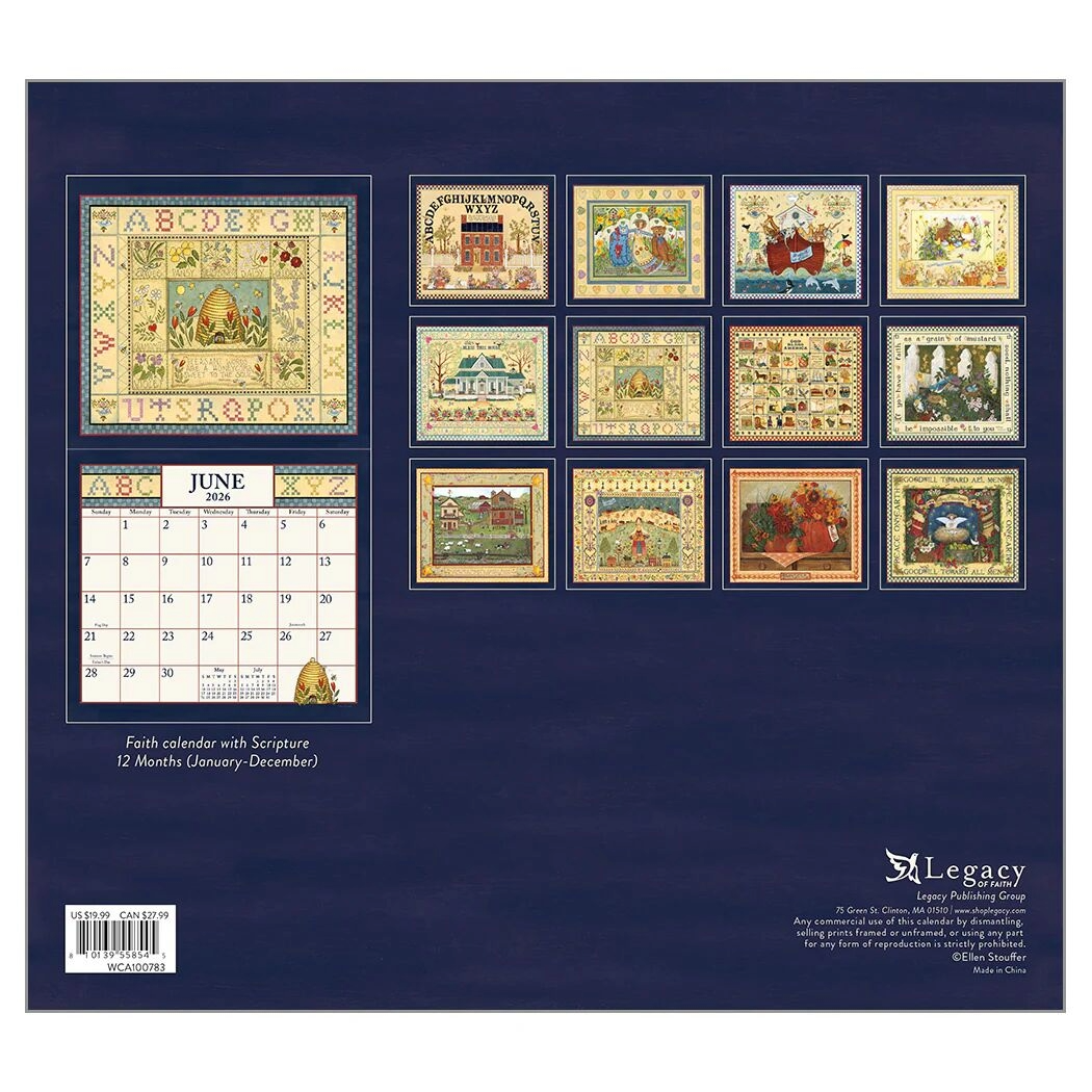 2026 Legacy SAMPLER Calendar By Ellen Stouffer | Nextra Dianella